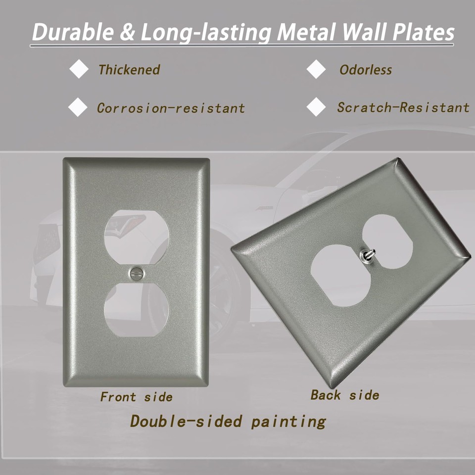 Metal Electrical Outlet Covers Light Switch Cover Wall Plates Mid Size ...