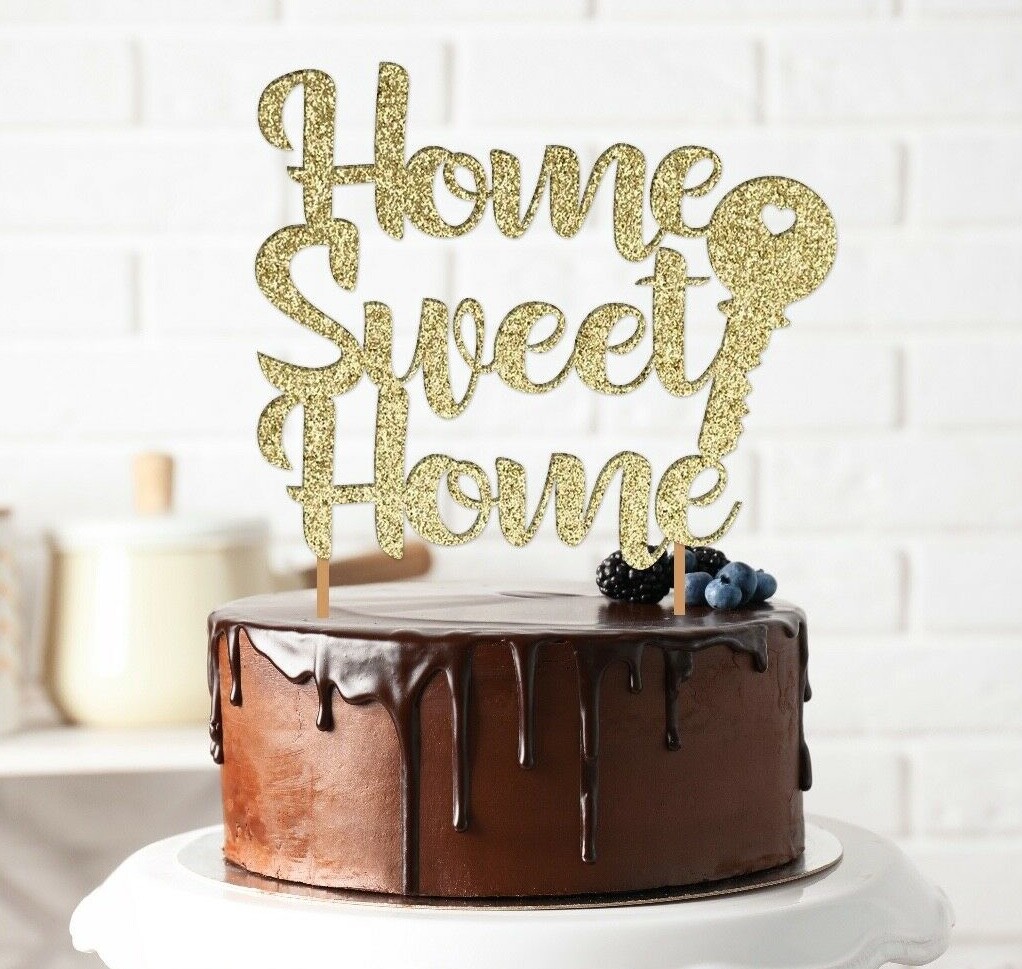 Home Sweet Home Gift Cake Topper Couple Owner New House Warming ...