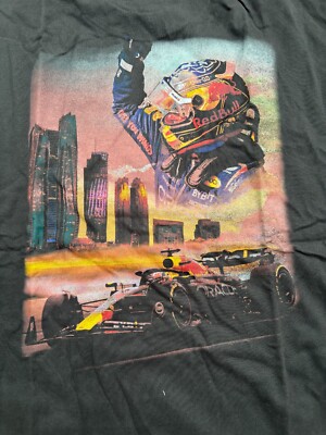 BNWT Medium Mens Oracle Red Bull Racing Formula 1 T-Shirt Verstappen ...
