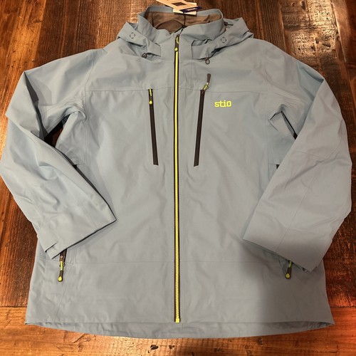 Stio Environ Detachable Hood Shell Jacket Men 200211 423 Cloudless $465 ...