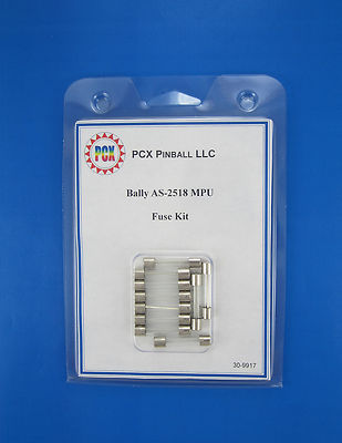 1985 Bally/Midway Fireball Classic Pinball Fuse Kit - Bally AS-2518 (10 ...