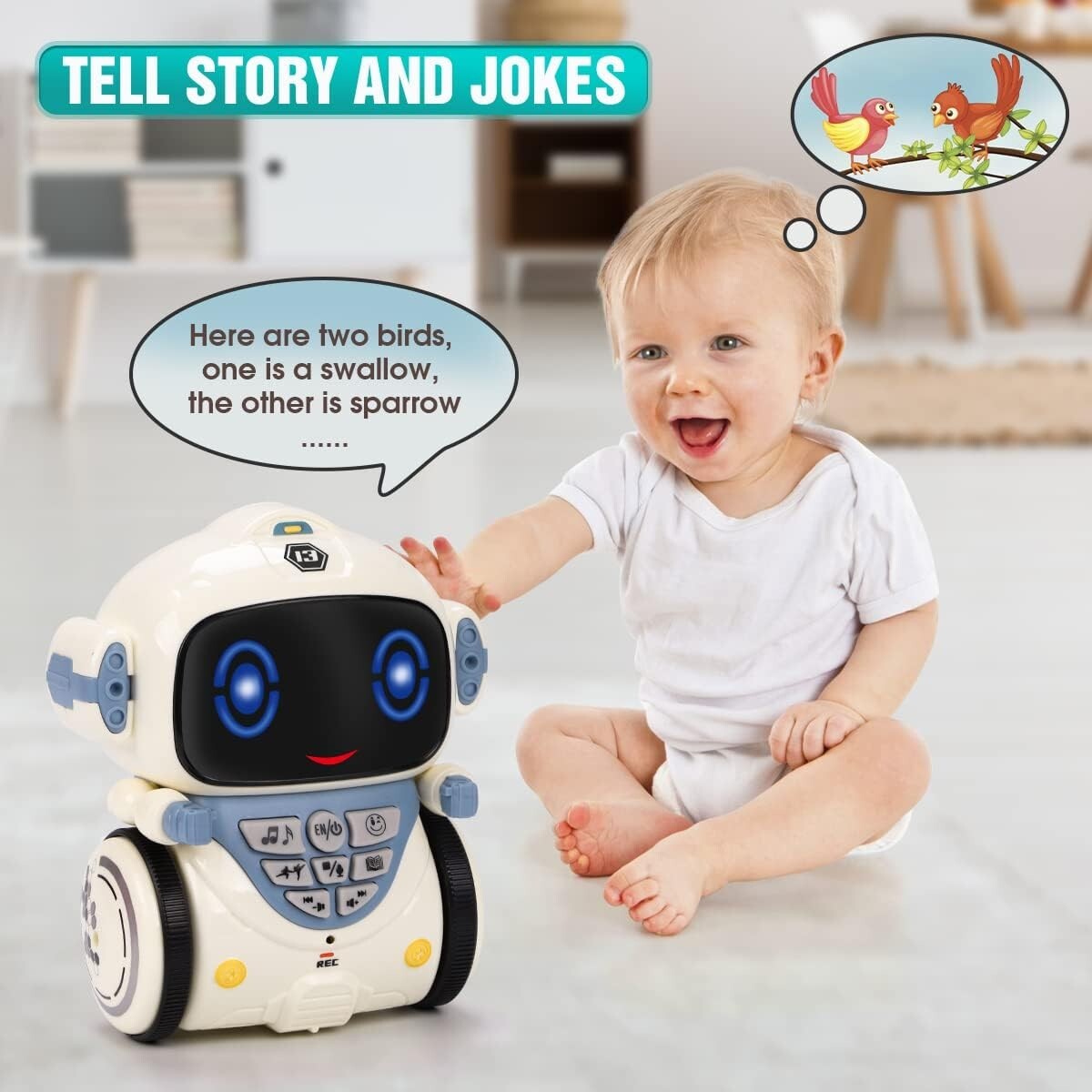 Kids Smart Robot,Voice Control Interactive Robot Toys,Singing,Dancing ...