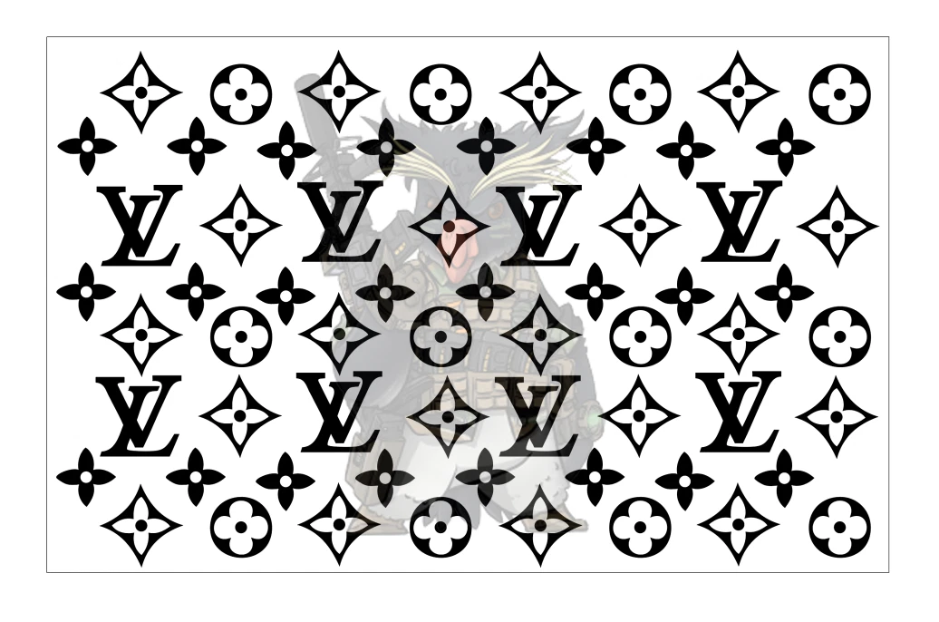 White Louis Vuitton Pattern