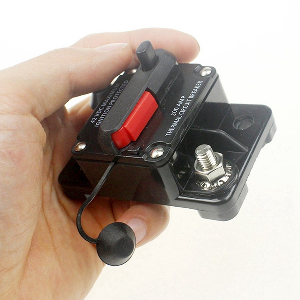 300A Circuit Breaker Dual Battery IP67 12V 24V Fuse Manual Reset ...