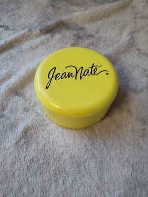 Vintage Jean Nate EMPTY Silkening Body Powder Round Plastic CONTAINER ...