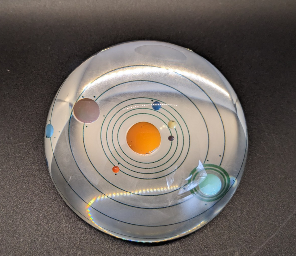 Vintage Dynasty Gallery Solar System Glass Crystal Paperweight | eBay