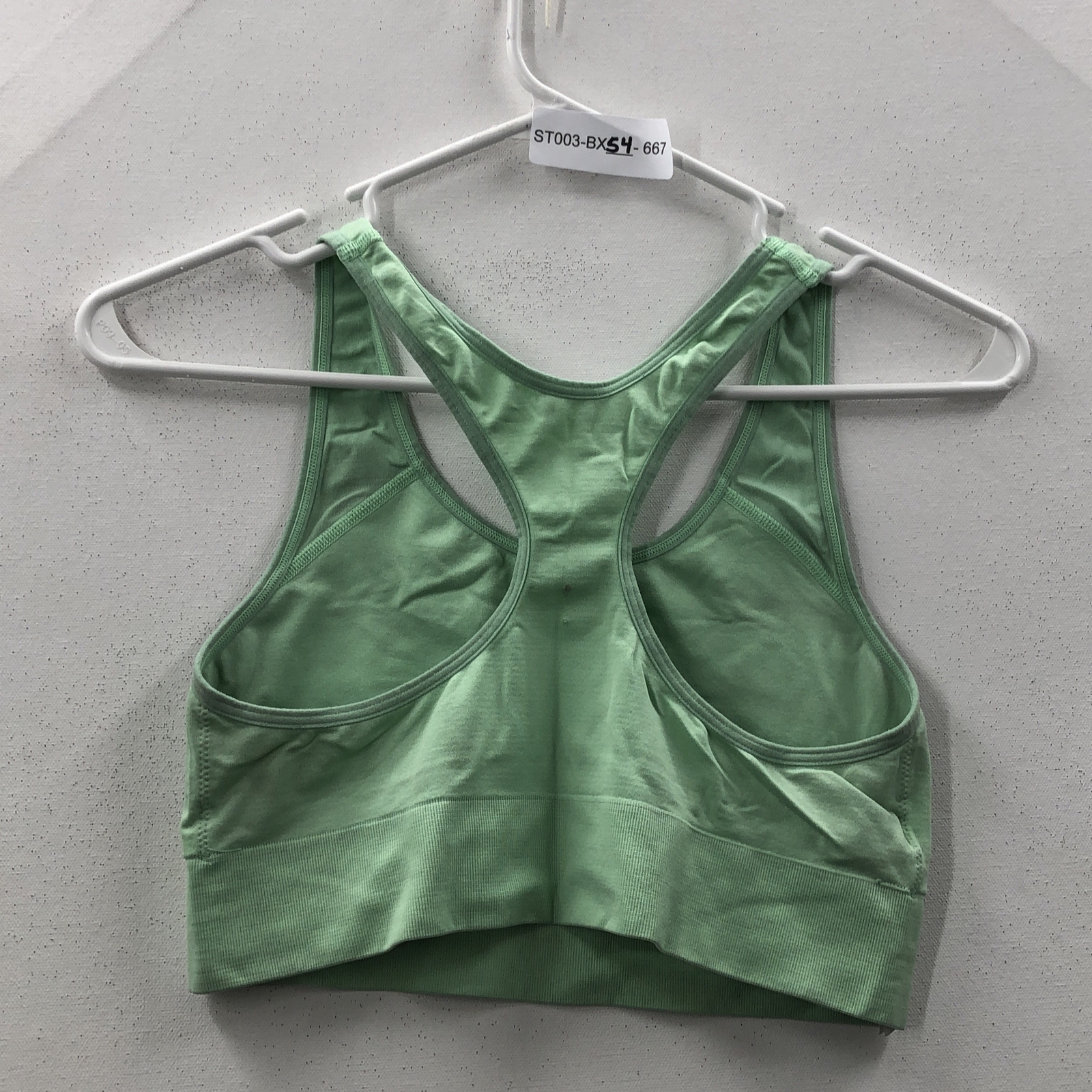 Victoria's Secret Pink Womens Green Wireless Racerback Strap Sports Bra ...