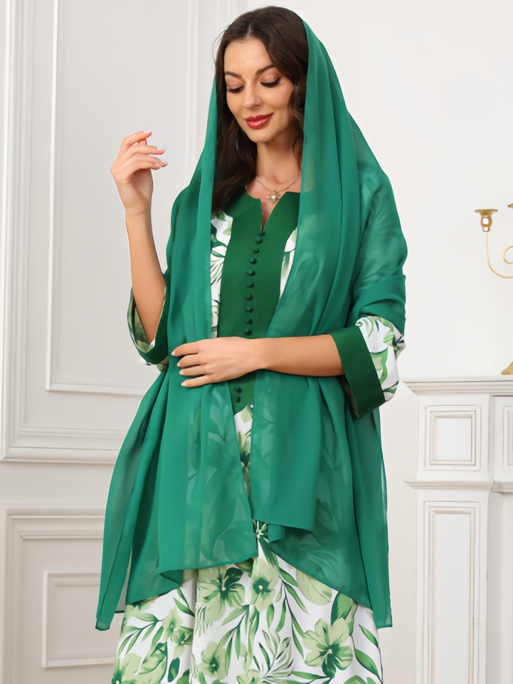 Plain Women Long Scarf Chiffon Head Cover Wrap Scarves Muslim Headscarf ...