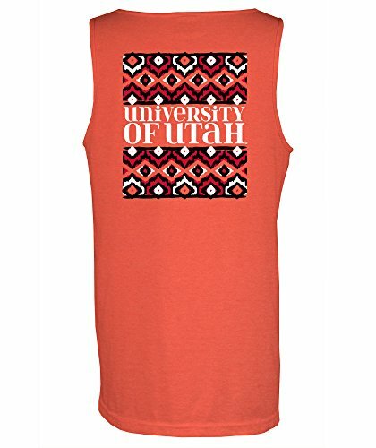 NCAA Utah Utes Simple Aztec Comfort Color Tank Top, Medium,BrightSalmon ...