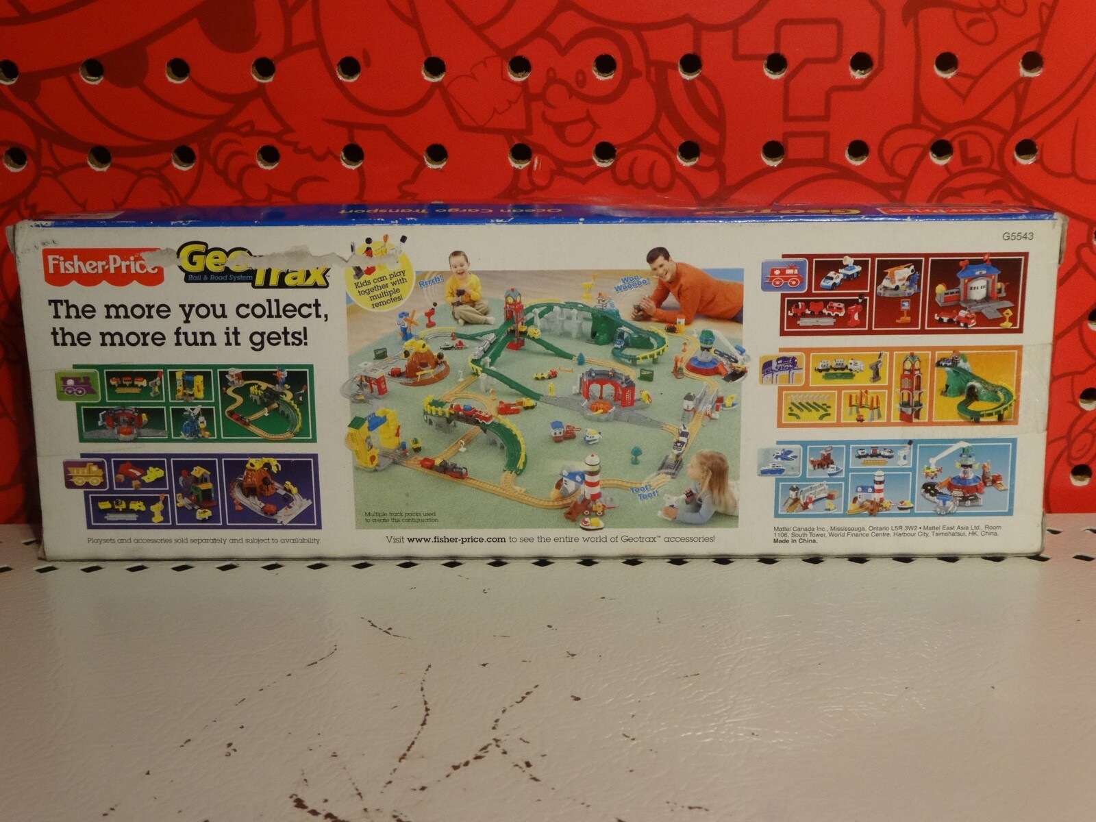 2005 Fisher Price GeoTrax Ocean Cargo Transport Ship Boat Vehicle Sea ...