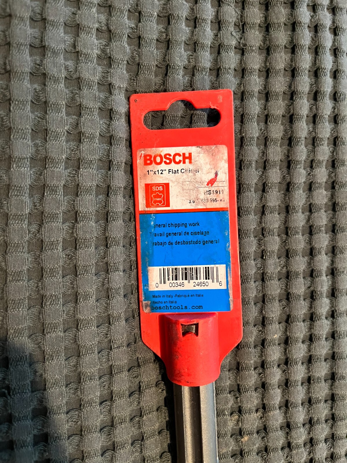 BRAND NEW HS1911 Bosch 1 In. x 12 In. Flat Chisel SDS-max Hammer Steel ...