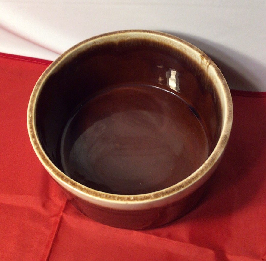Vintage McCoy 0143 Brown Drip 7” Souffle Casserole Souffle Bowl | eBay