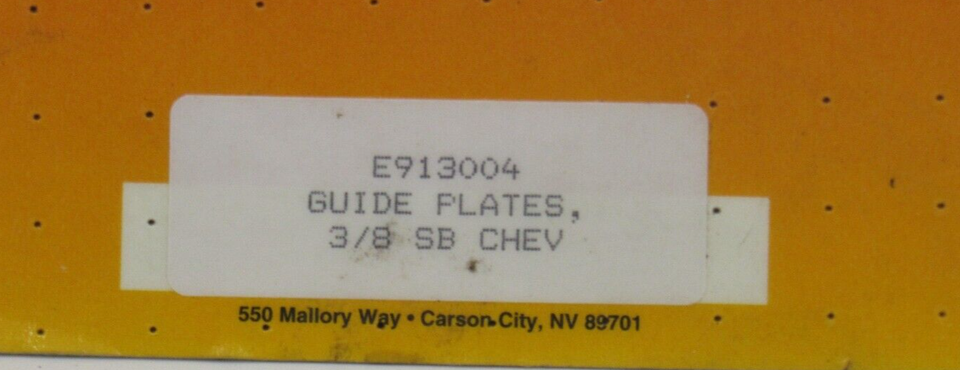 ERSON E913004 3/8" SMALL BLOCK CHEVY GUIDE PLATES | eBay