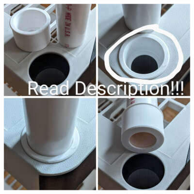 Home Depot HDX Plastic Shelve Compatible Leg Pipe Adapter | eBay