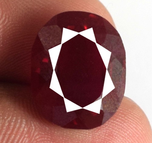 Utah Beryl Bixbite Red Emerald 12.25 Ct Gemstone Natural Oval Certified ...
