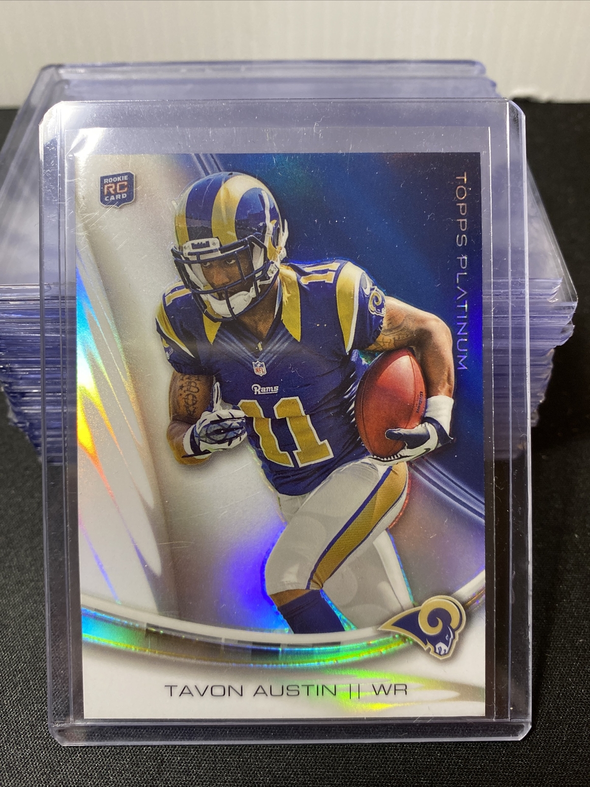 2013 Topps Platinum Tavon Austin #123 Rookie RC Rams | eBay