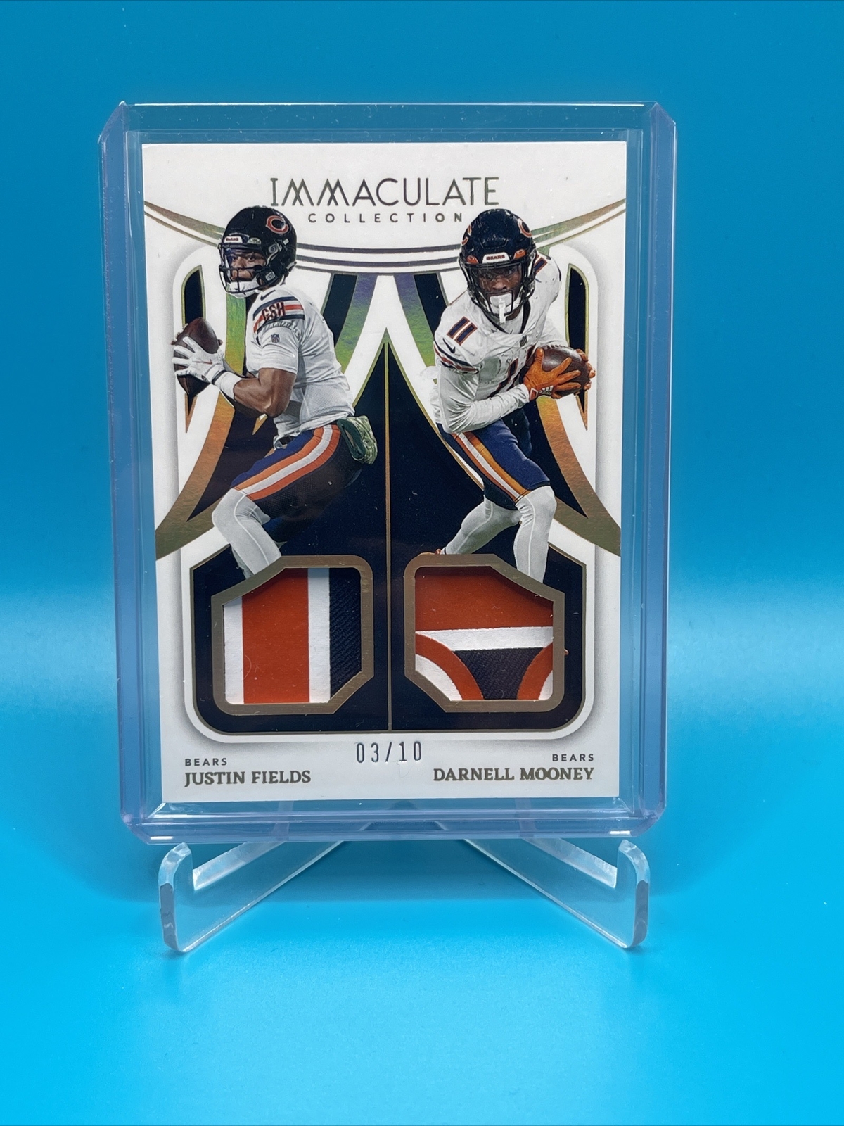 Immaculate Collection Dual Patch Justin Fields/Darnell Mooney # /10 ...