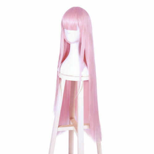 DARLING in the FRANXX Zero Two 02 Cosplay Wig Pink Long Straight Hair ...