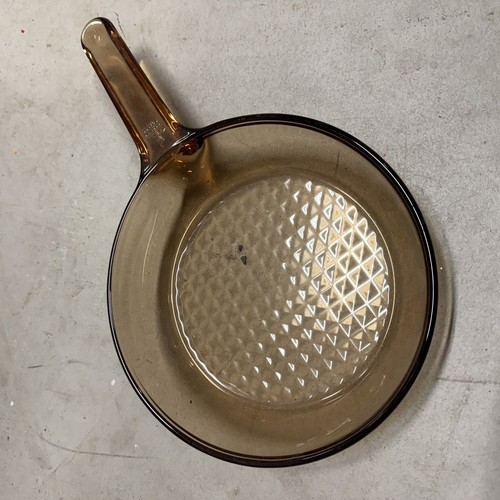 Vision Cookware Corning Ware 7" Waffle Bottom Frying Pan Skillet Amber ...