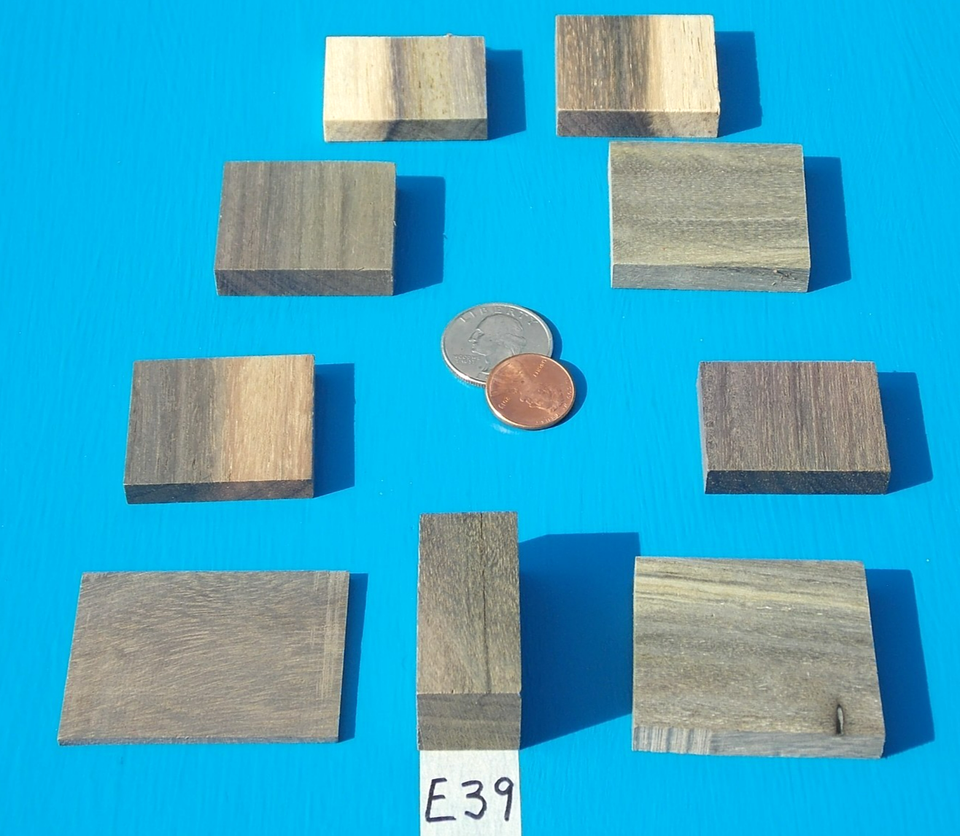 9 PIECES~JAMAICAN BLUE MAHOE~SMALL CUT-OFF PIECES CRAFT WOOD~EXOTIC ...