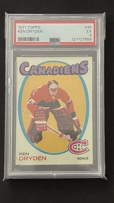 1971 Topps Ken Dryden Rookie Card PSA 10 #45 Montreal Canadiens | eBay