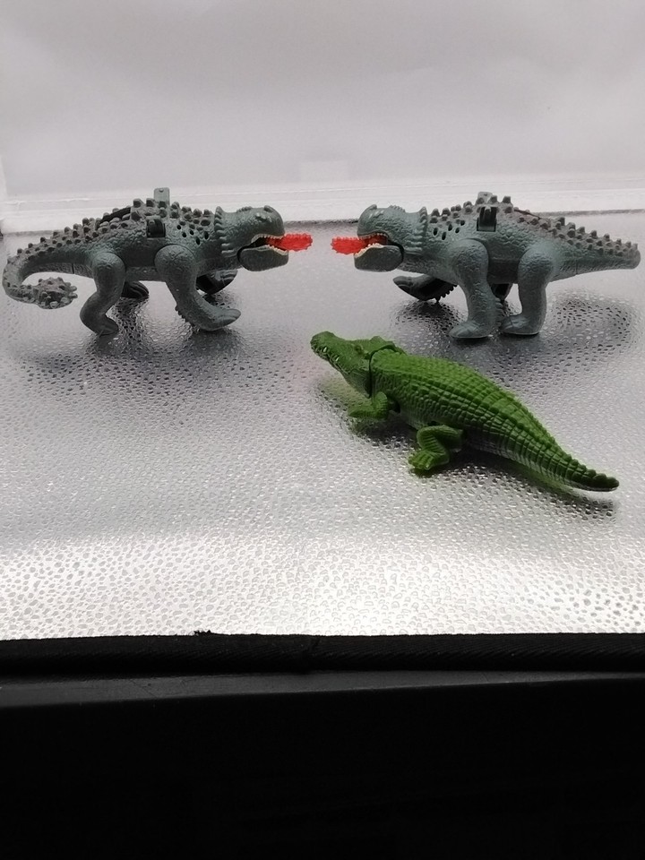 TWO Red Death Dragons and One Peter Pan Crocodile--All Action Figures ...