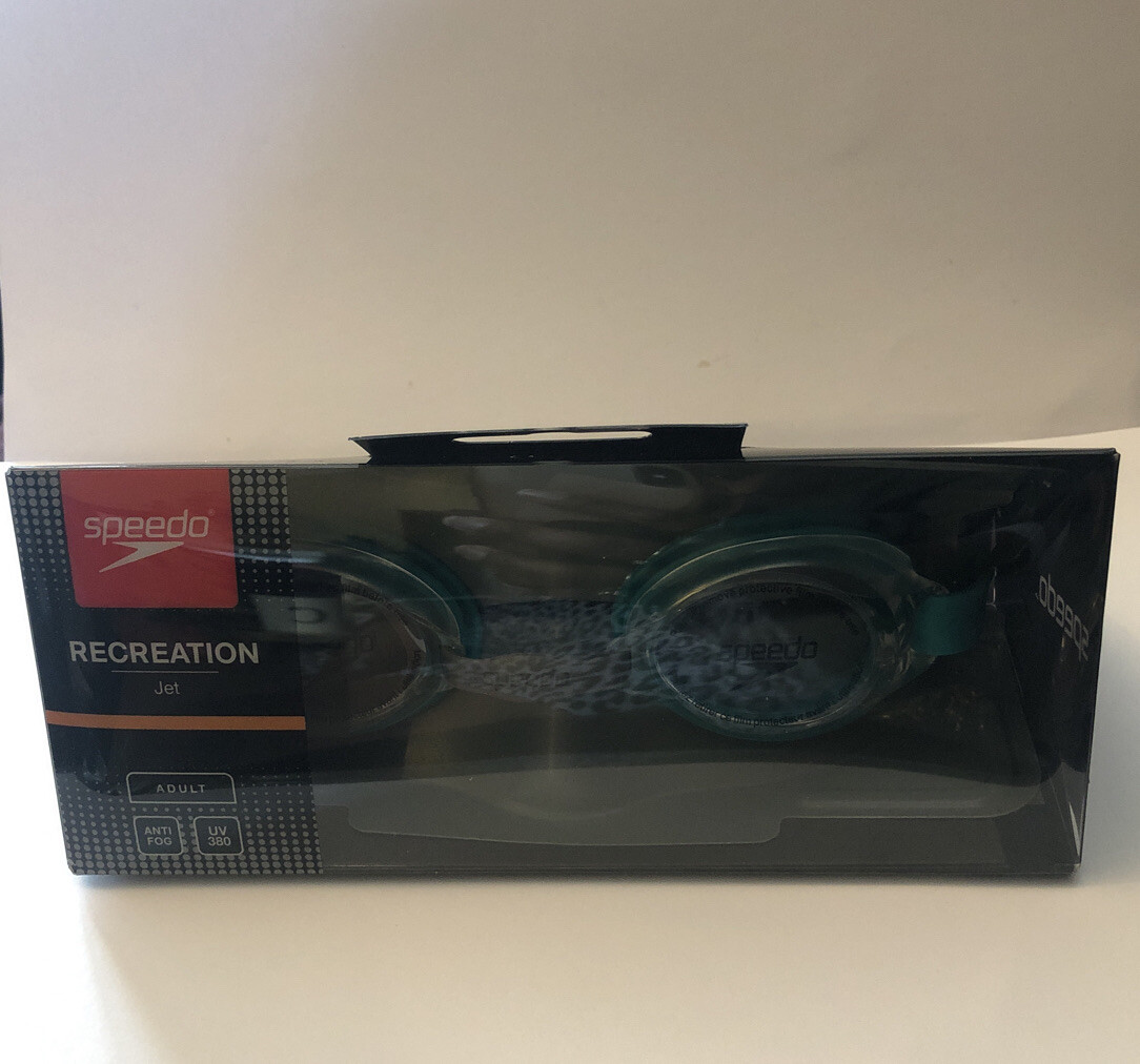 Speedo Natation Lunettes Récréation Jet - Bleu - Anti Fog - UV300 ...
