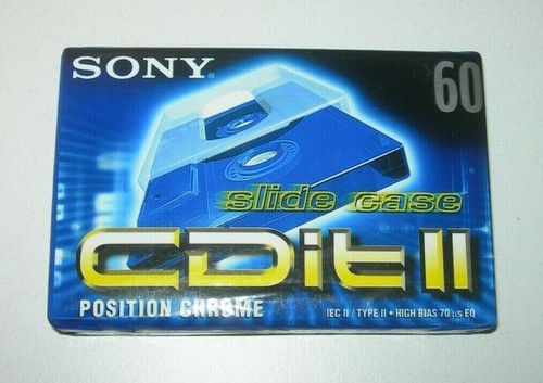 Cassette Sony CDit II 60 min. Position Chrome IEC II / Type - NEUF SOUS ...