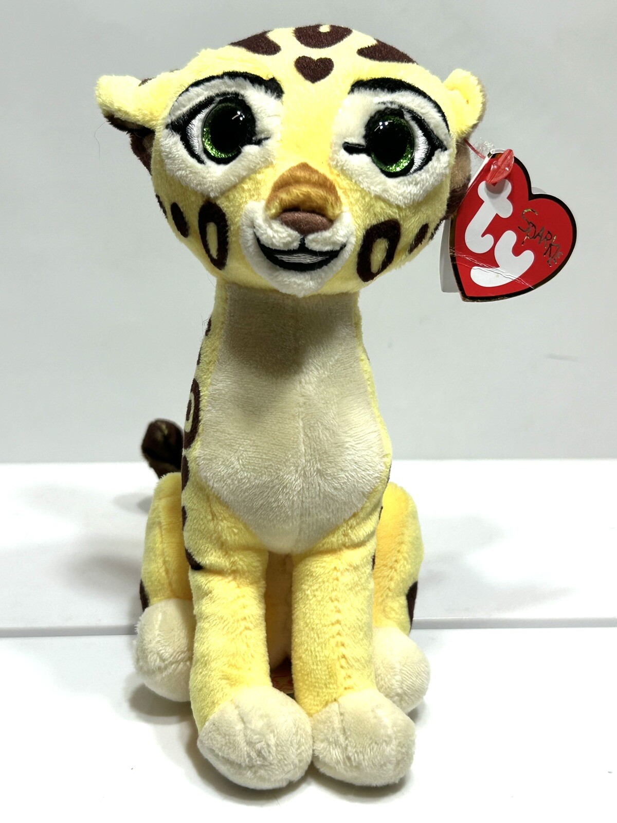 TY Sparkle Beanie Babies. Fuli The Cheetah. The Lion Guard. 7” Tall ...