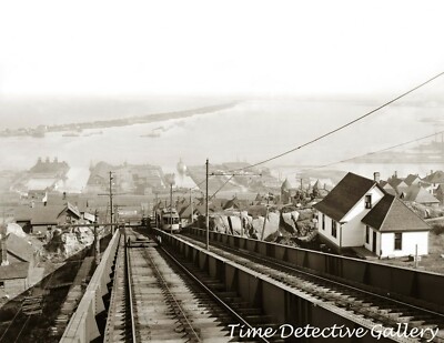 Downhill View of Incline Railway Duluth, Minnesota -1904-Historic Photo ...