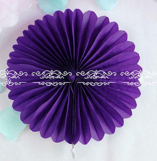 10pc Tissue Paper Flower Paper Fan Wedding Party Home Outdoor ...