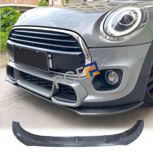 For MIni Cooper F55 F56 JCW Real Carbon fiber Front Bumper Spoiler Lip ...