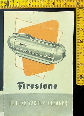 Firestone DeLuxe Vacuum Cleaner Operating Instructions - Vintage | eBay