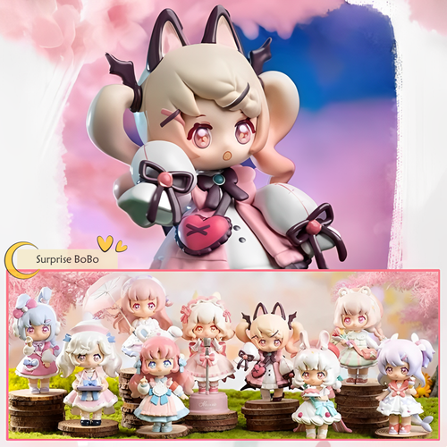 Ninizee Cherry Blossom Season Series Confirmed Blind Box Action Figure ...