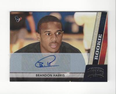 2011 Panini Threads Silver #163 Brandon Harris Rookie AUTOGRAPH Texans /299 | eBay