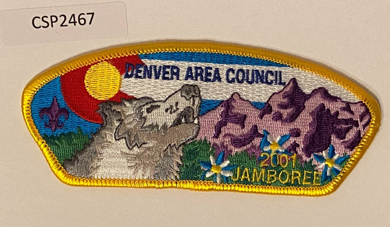 Boy Scout Denver Area Council 2001 National Jamboree Yellow Border JSP ...