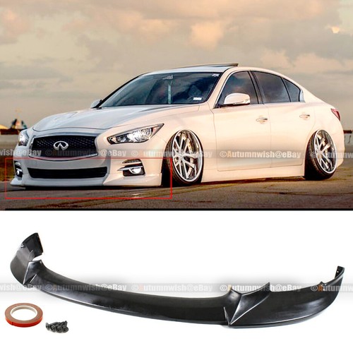 Fits 14-17 Q50 Base Premium NIS Style Unpainted Front Bumper Lip ...