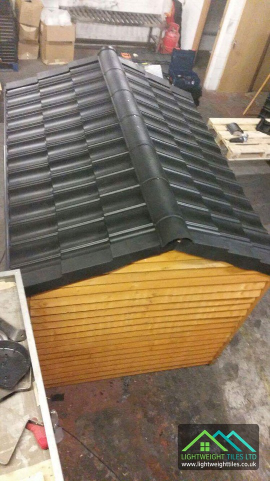 SHED ROOF KIT 10x8|Lightweight Plastic Roofing Tile Sheets|Ridge ...