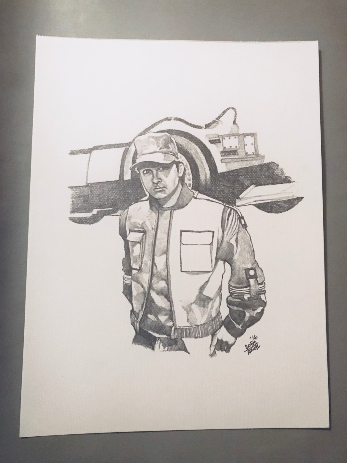 Original Artwork Commission Drawing by Roby Amor: Marty McFly Back to ...