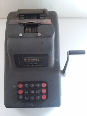 Vintage Early 1900s Underwood Sundstrand Adding Machine WWI-era Moving ...