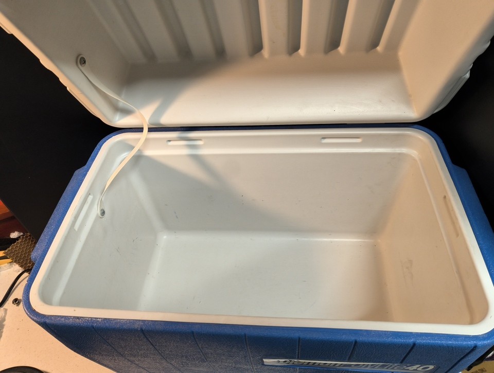 VTG 1992 Coleman POLYLITE 40 Cooler BLUE Model 5281 5282 5283 Made in ...