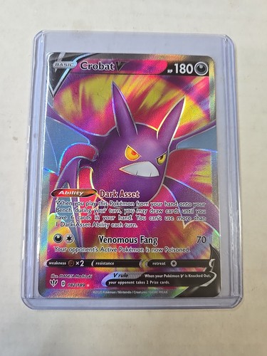 Crobat V 182/189 Darkness Ablaze Ultra Rare Full Art Holo Pokemon TCG 🔥 ...