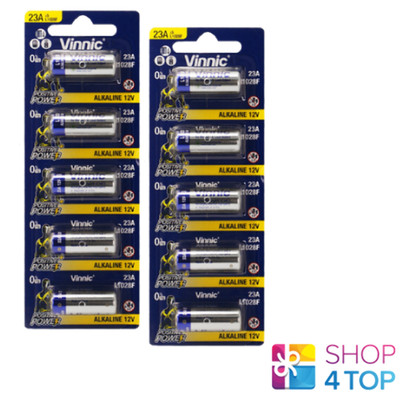 10 Vinnic Alkaline High Voltage Battery 23A L1028F Mn21 12V Exp 2028 ...