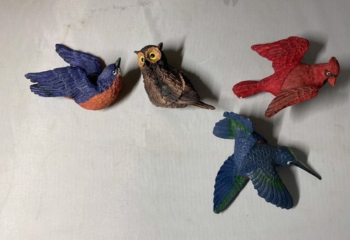 Set Of 4 Vintage Magnetic Fly Through Window Birds. Fun Set | eBay