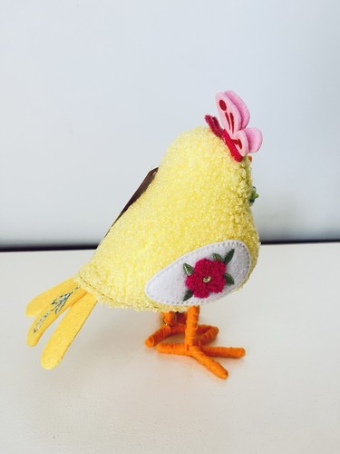 Target Spritz Easter 2025 Featherly Friends Butterfly Yellow Fabric ...