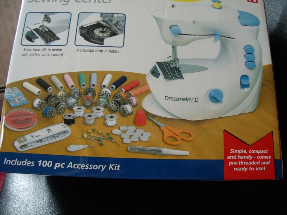 DRESSMAKER II SEWING CENTER COMPACT SEWING MACHINE AS SEEN ON TV ...