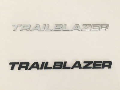 x1 TRAILBLAZER Black /chrome 3D Emblem Badge Alphabet Letter number Car ...