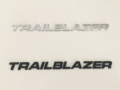 x1 TRAILBLAZER Black /chrome 3D Emblem Badge Alphabet Letter number Car ...