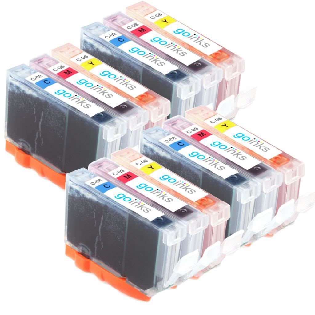 12 C/M/Y Ink Cartridges for Canon PIXMA iP4200 iP5300 MP500 MP600R ...