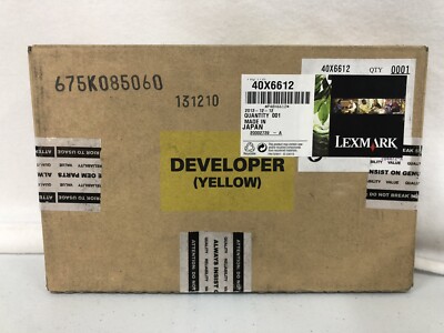 Genuine Lexmark 40X6612 Yellow Developer Carrier - NEW SEALED | eBay